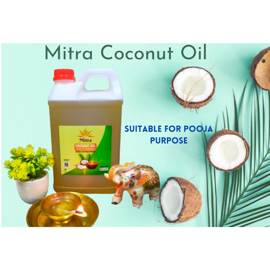 Mitra Coconut Oil | Pooja Oil | Prayer Oil 3 Litre | Shopee Malaysia