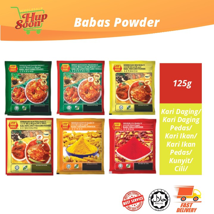- Baba's Kari Daging/Kari Ikan/Kunyit/Cili/Kurma/Serbuk Ketumbar/Rempah ...