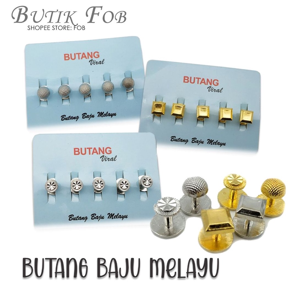 Butang Pin Kerongsang Baju Melayu Lelaki Raya Plain Simple Minimalist ...