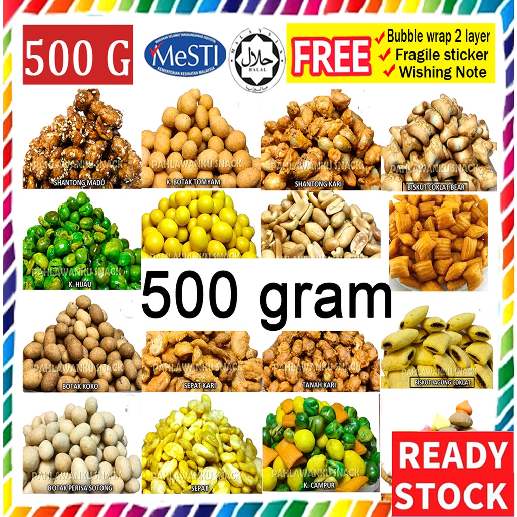 KACANG 500g 💥PEMBORONG KACANG 💥 TERMURAH/shantong botak kuning koko ...