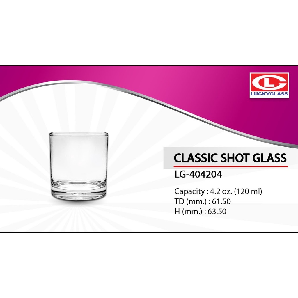 (12pcs) Thailand LUCKY Candle Glass Rosytime Shot Glass Tumbler Cup Small Glass Lucky Glass ...