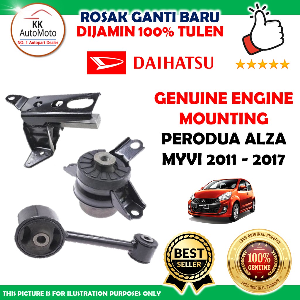 1 Set - Daihatsu Engine Mounting Perodua Alza / Myvi 2nd Gen CC 1.5 ...