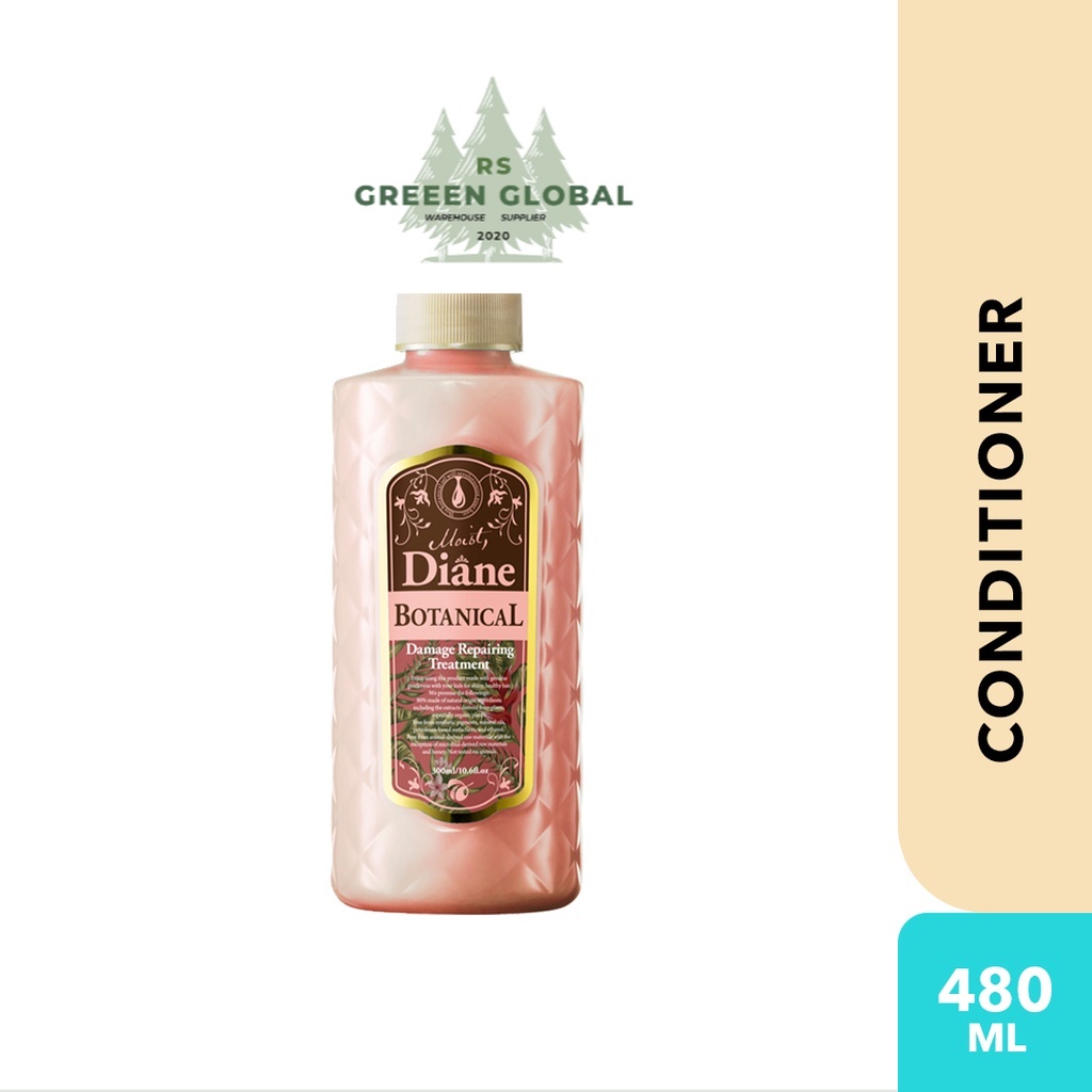 Moist Diane Botanical Damage Repairing Treatment 480ml (hair conditioner, moist diane botanical ...