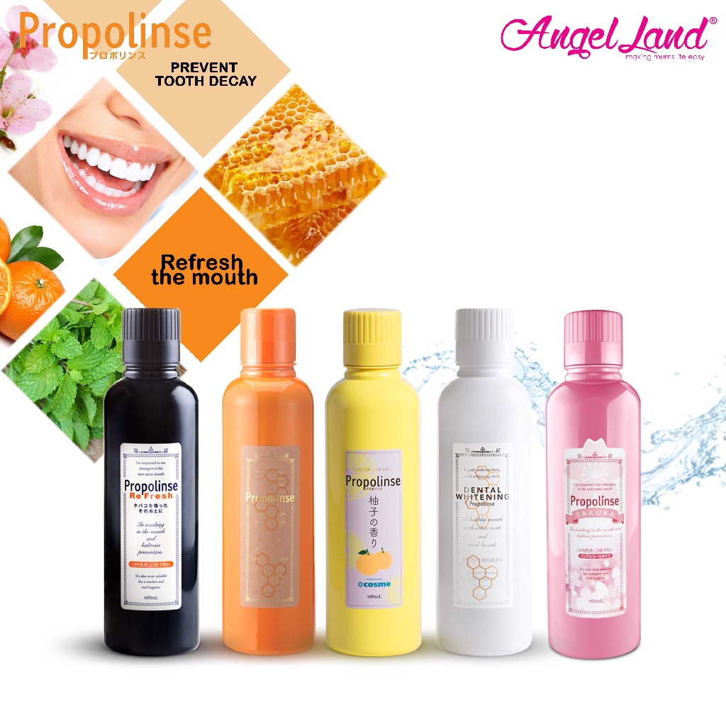 Propolinse Mouthwash 600ml - Original/Whitening/Refresh/Sakura/Pomelo ...