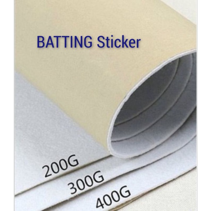 60383 Single Sided Self Adhesive BATTING Sticker 200g/300g /400g Half ...