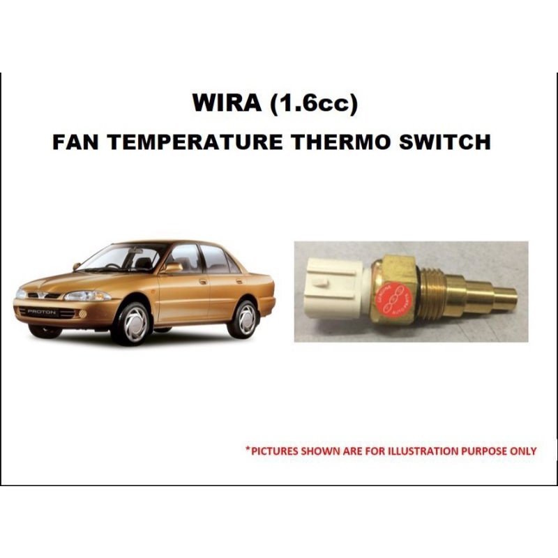 PROTON WIRA 1.6 1.8 - NIPPON DENSO 2PIN RADIATOR FAN TEMPERATURE SWITCH ...