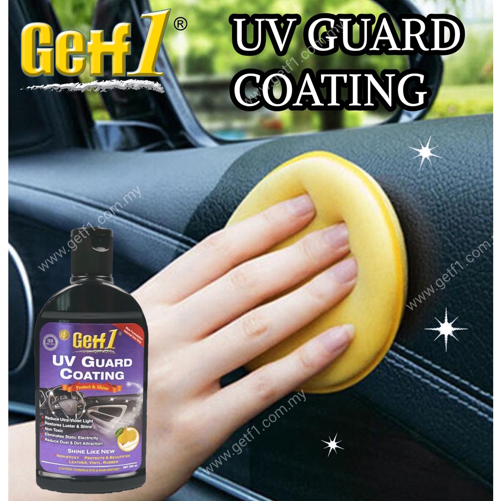 GETF1 UV Guard Dashboard Coating Plastic interior dashboard polish leather wax nano coating 防晒镀膜 ...