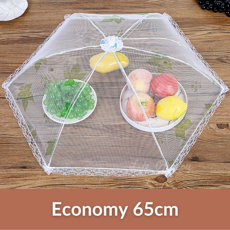 Foldable Food Cover Tudung Saji Umbrella Design Breathable Mesh Lace ...
