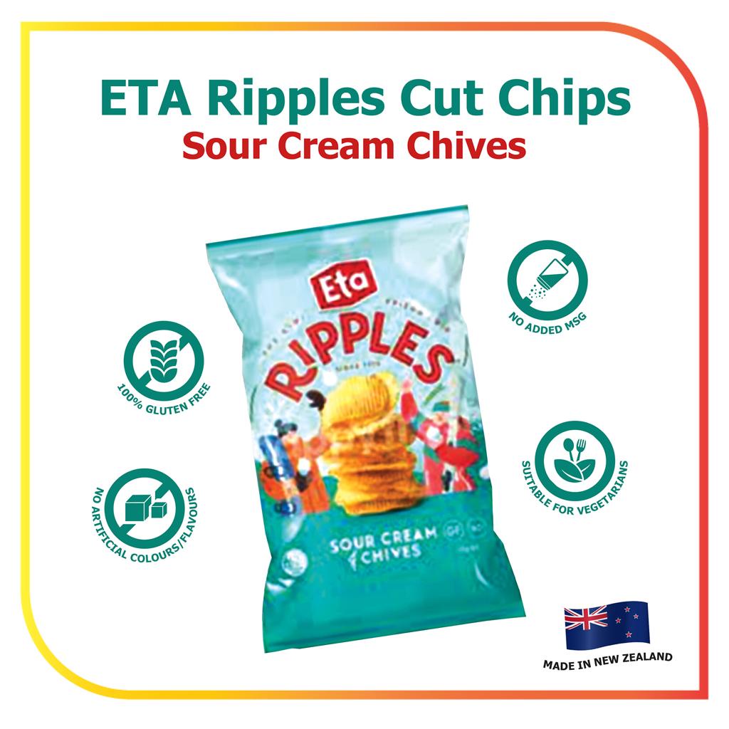 ETA Ripples Cut Chips 150G Made In New Zealand Kerepek Lays Potato ...