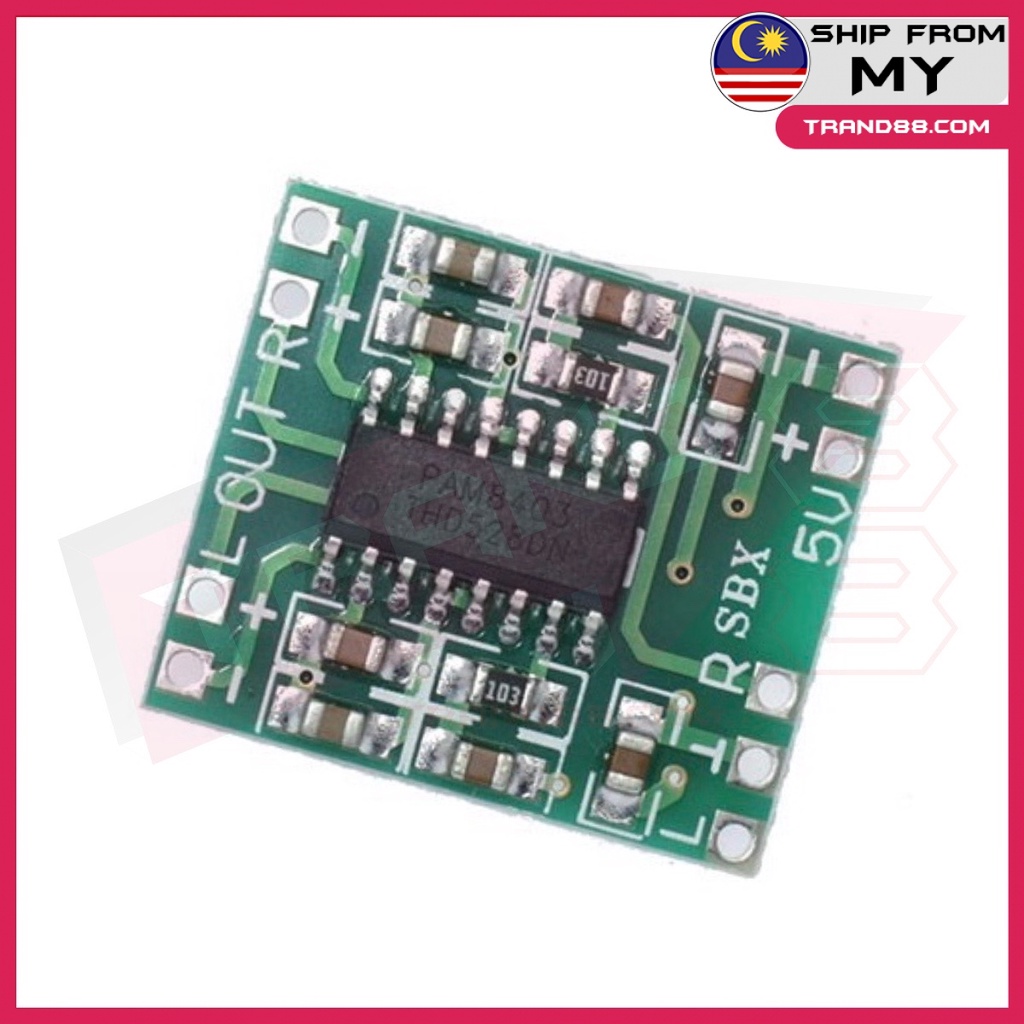 PAM8403 digital amplifier board Class D Stereo Audio Power For Arduino ...