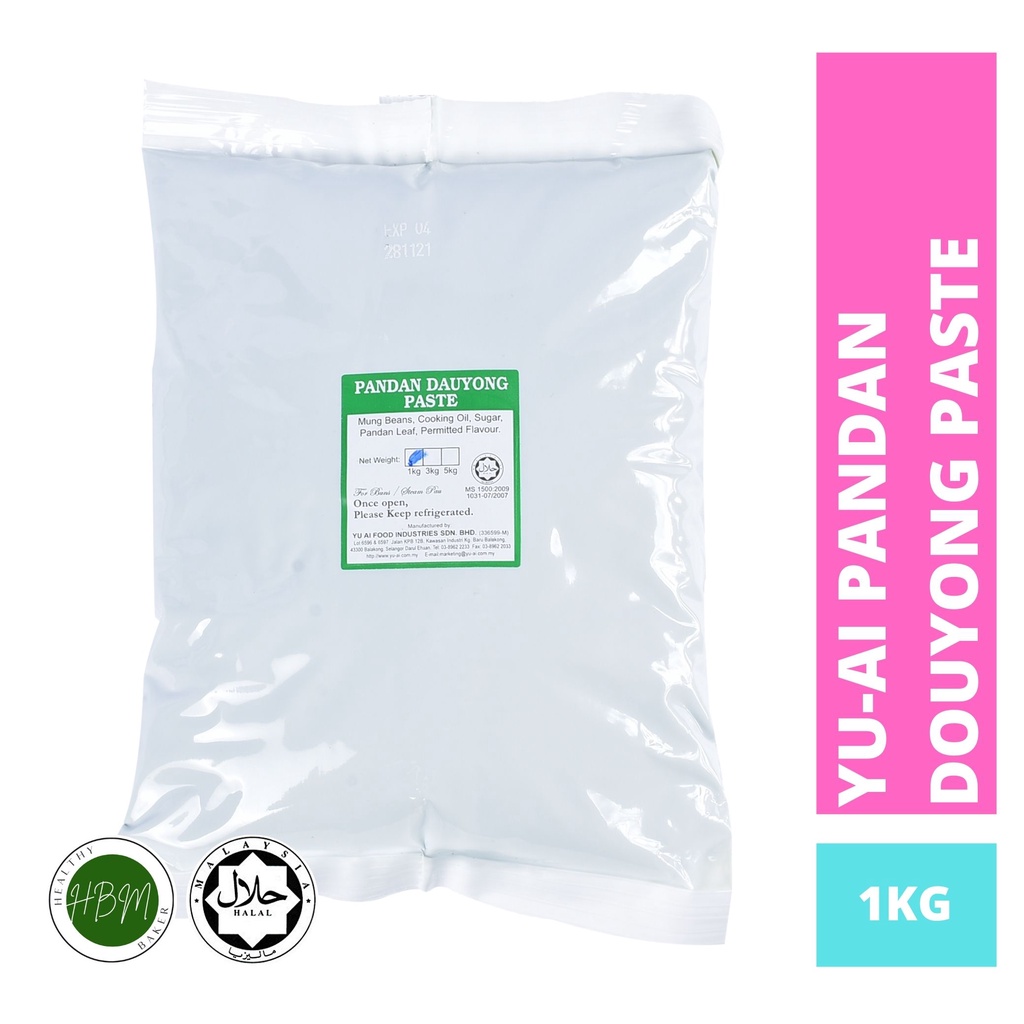 Pandan Dauyong Paste 1kg / Pandan Dauyong Filling 1kg / Inti Pandan ...