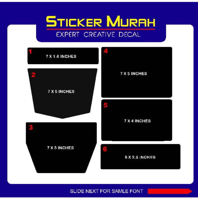Stiker Motor. Papan plate beserta No plate. | Shopee Malaysia