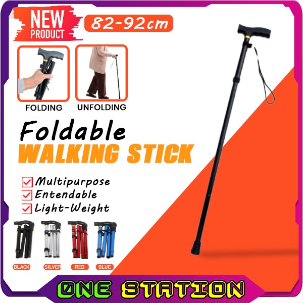 Multi Purpose Hiking folding Stick Light Weight Trekking Pole ...