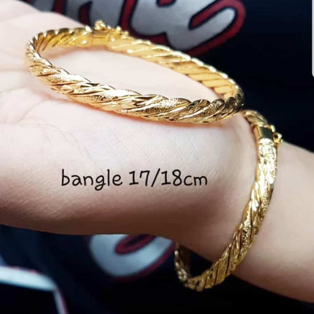 👹 COP 916 ORI 1PC BANGLE DEWASA EMAS KOREA GOLD PLATED 👹 | Shopee Malaysia