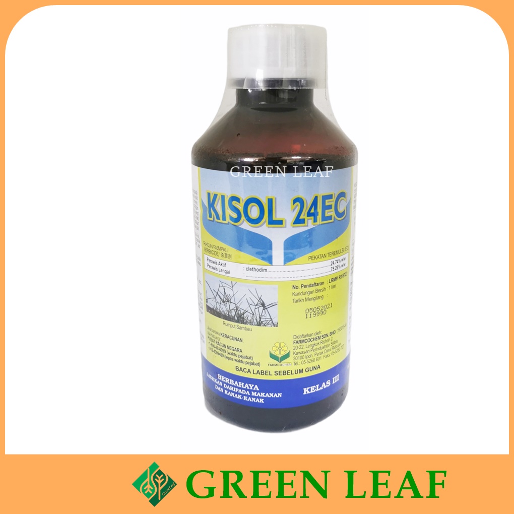 Kisol 24EC 1L Farmcochem Clethodim 24.74% Racun Rumput Sambau | Shopee ...