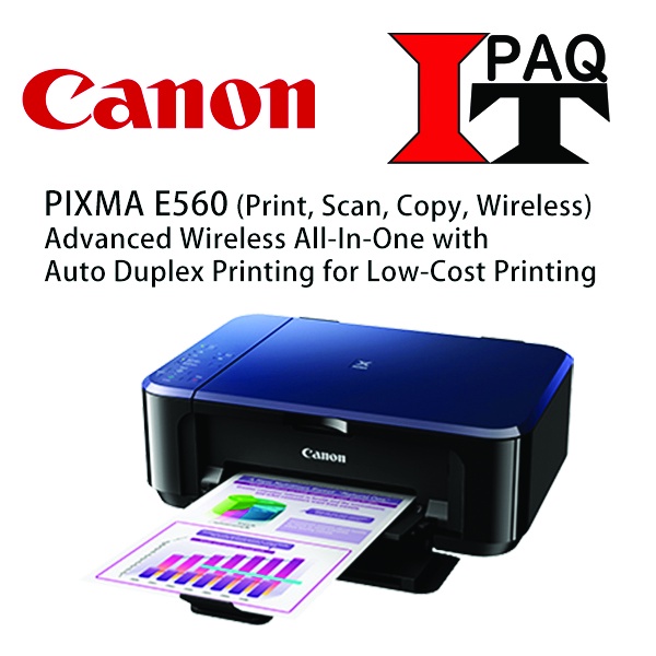 CANON PIXMA E560 / E560R 3 IN 1 WiFi DUPLEX PRINTER (Printer Print,Scan,Copy) | Shopee Malaysia