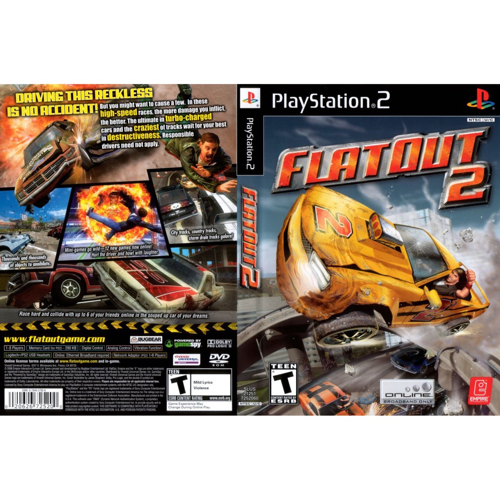 PLAYSTATION 2 FlatOut 2 ( DVD Games ) | Shopee Malaysia