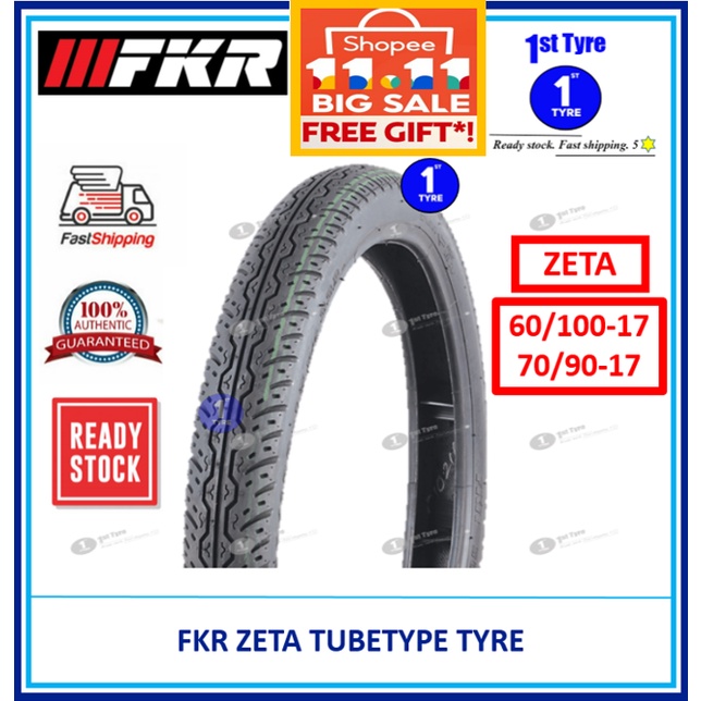 TAYAR FKR ZETA 60/100-17, 70/90-17 TYRE For Honda EX5 [EX5 ORIGINAL ...