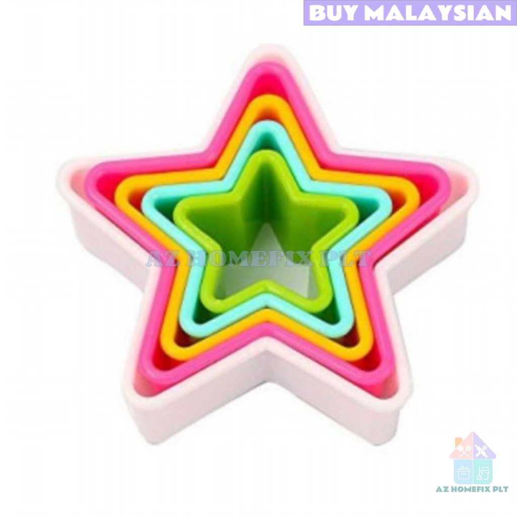 Star shape cake cutter mould / Acuan pemotong kek bentuk bintang ...