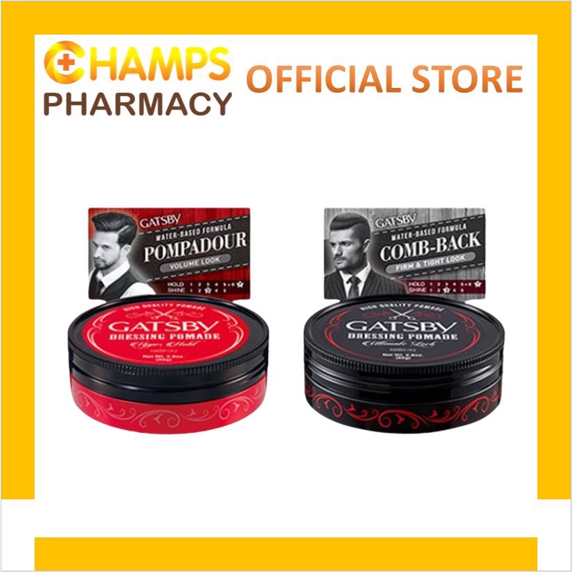 GATSBY Dressing Pomade Ultimate Lock 80g (mens hair pomade, hair pomade ...