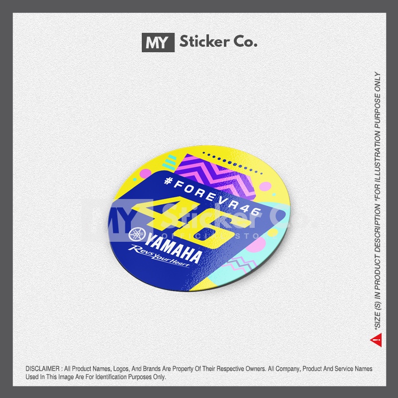 Sticker - Yamaha Grazie Vale! #FOREVR46 | Shopee Malaysia