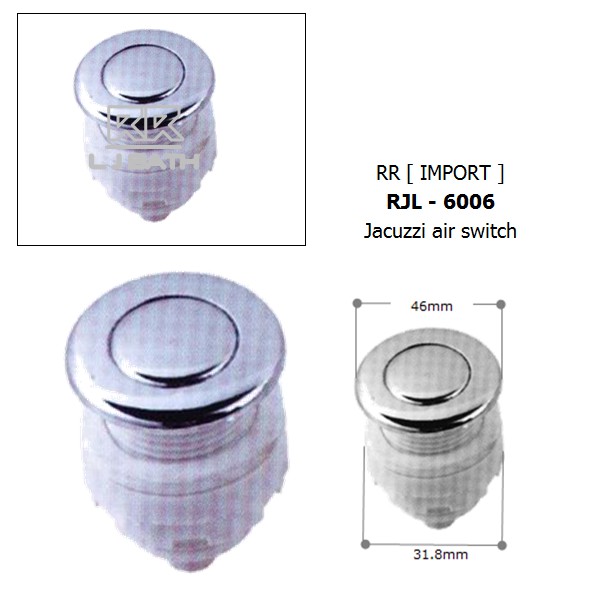 Jacuzzi air switch ( RJL - 6006 ) / air control switch ( RJL- 6007 ...