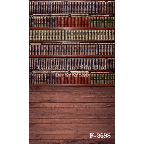 Convo Convocation Bookshelf Rak Buku Backdrop 3.0 X 5.0 meters Backdrop ...