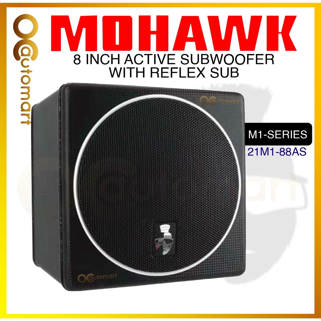 MOHAWK M1-SERIES 8 INCH ACTIVE SUBWOOFER WITH REFLEX SUB M1-88AS ...