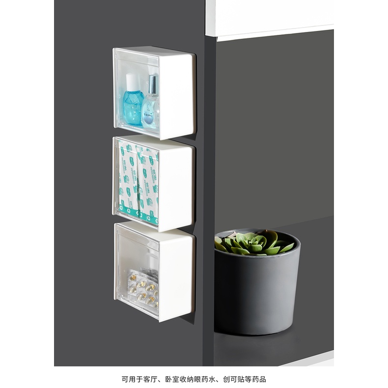 R&C Flip Storage Box Wall Mounted Dust-proof Storage Rack Swab Small ...