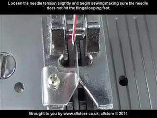 Looping or Fringe Presser Foot Feet Snap on for Domestic Sewing Machine ...