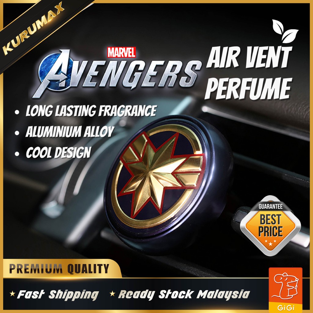 GiGi Car Perfume Air Vent Perfume Marvel Avengers Iron Man Spider-Man ...