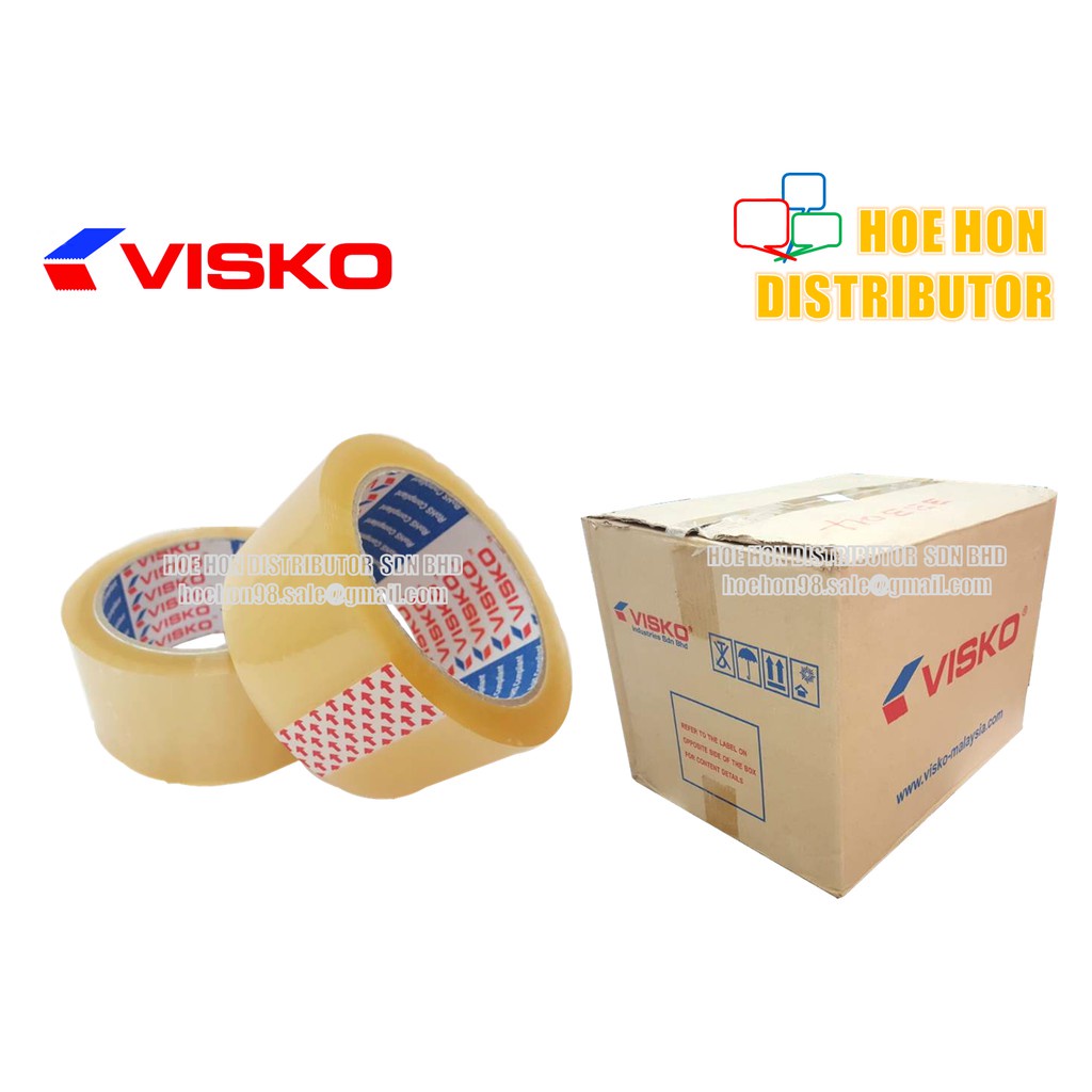 Visko OPP Tape 48mm x 80m Adhesive Transparent Packaging Tape 48mm / 2 ...