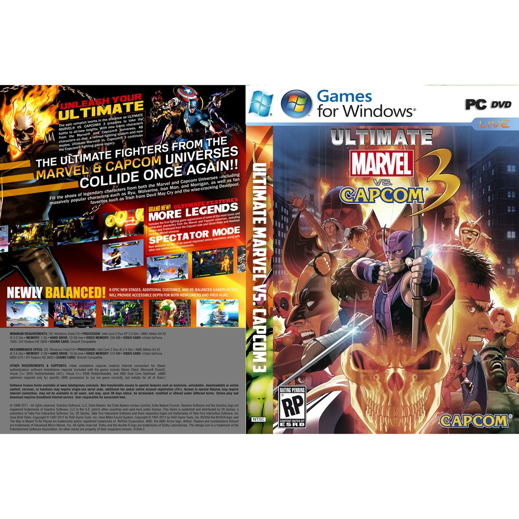 Ultimate Marvel vs. Capcom 3 PC GAME [Offline] | Shopee Malaysia