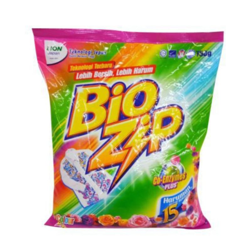 Bio Zip Detergent Powder Colour 750g/ Serbuk Pencuci Pakaian Berwarna ...