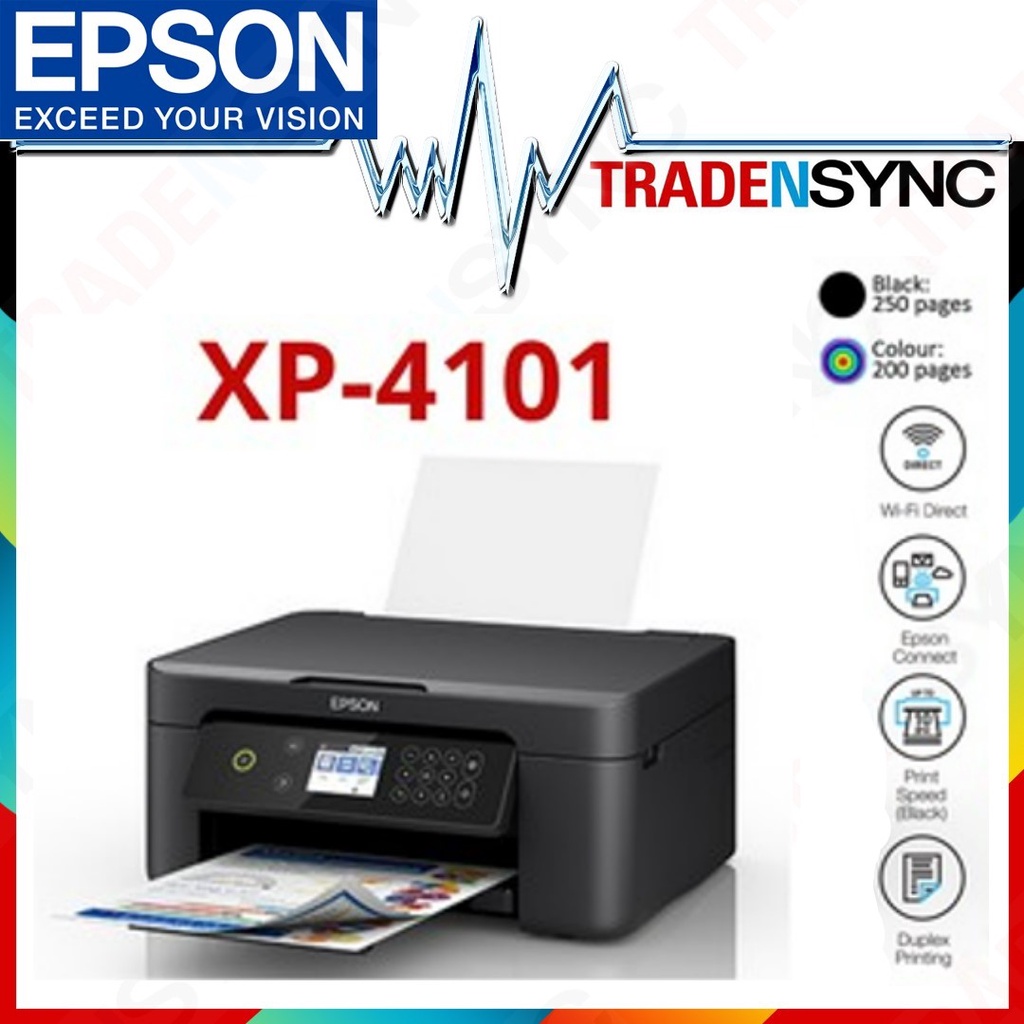 [Wireless Printer] Epson Compact Colour Printer Expression Home XP-4101 ...