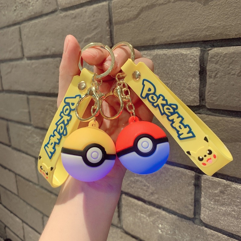 Pokemon ball keychain fashion design key ring cartoon design keychain ...