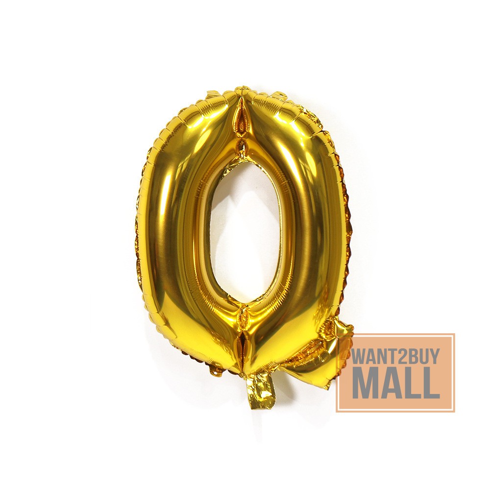 🇲🇾 🏆 16 Inch A-Z 0-9 Alphabet Letters Number Foil Gold Color Party ...
