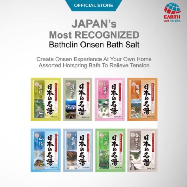 Bathclin Jepun Garam Mandi Onsen 30g. Melegakan ketegangan, keletihin, cegah sejuk, meningkatkan ...