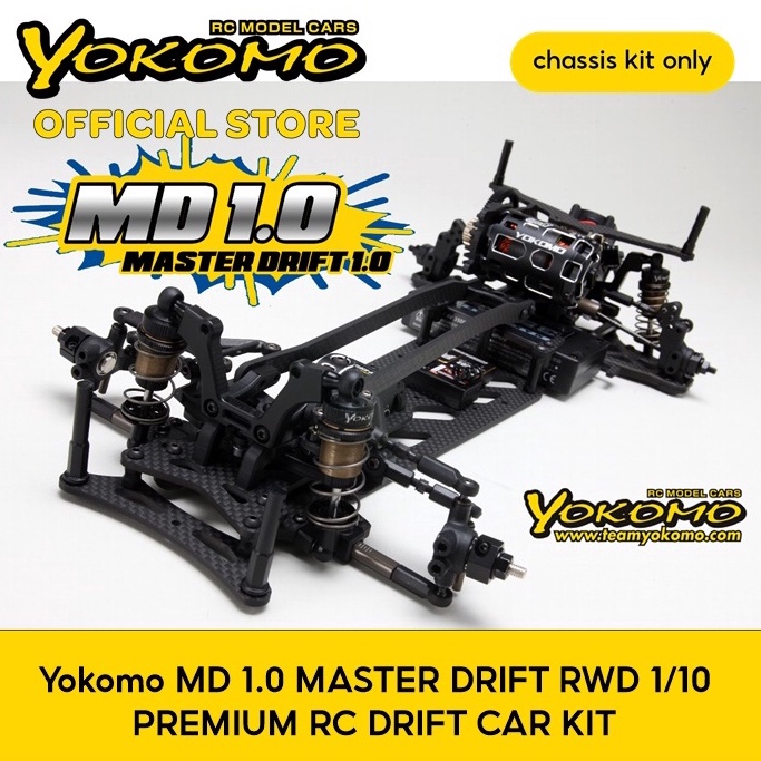 Yokomo MD 1.0 MASTER DRIFT RWD 1/10 PREMIUM RC DRIFT CAR KIT for remote control car (MDR-010 ...