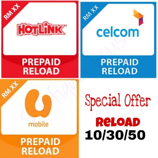 💥💥Prepaid Reload (9am - 9pm) | Shopee Malaysia