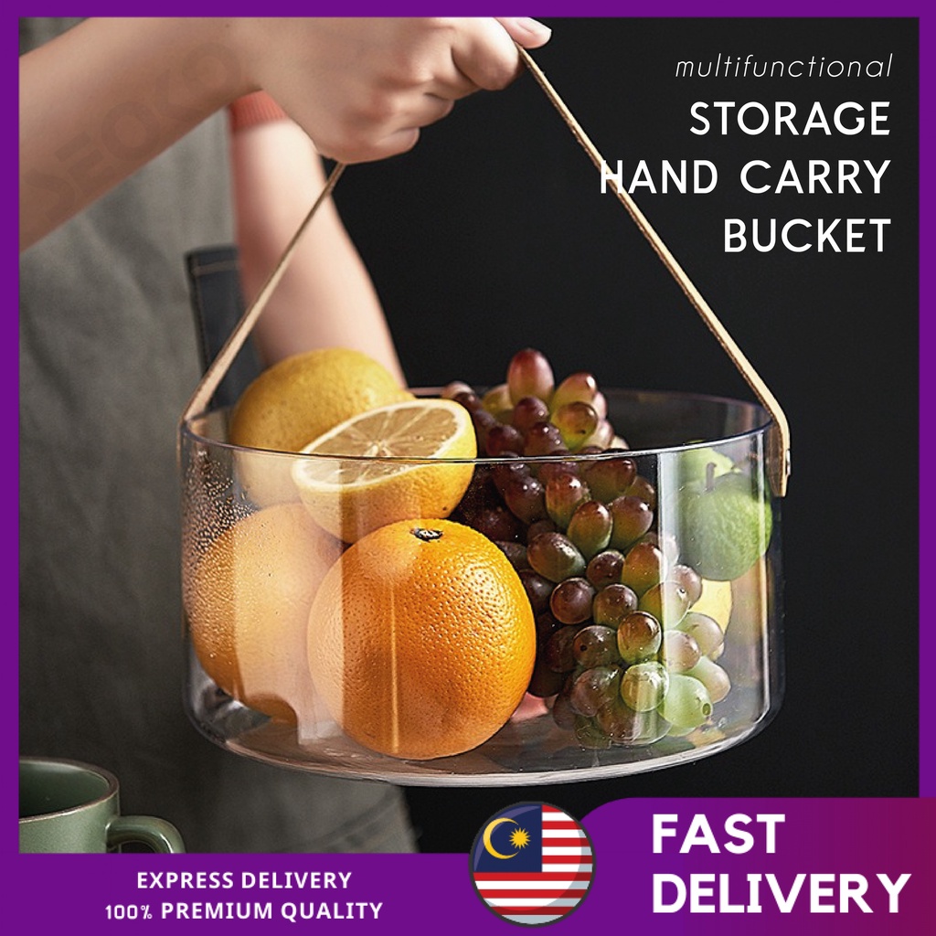Transparent Hand Carry Storage Box Multifunctional Portable Plastic ...