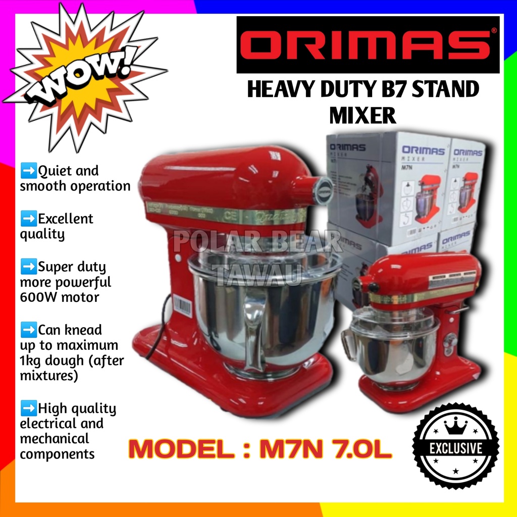 ORIMAS STAND MIXER B7 7.0L | Shopee Malaysia