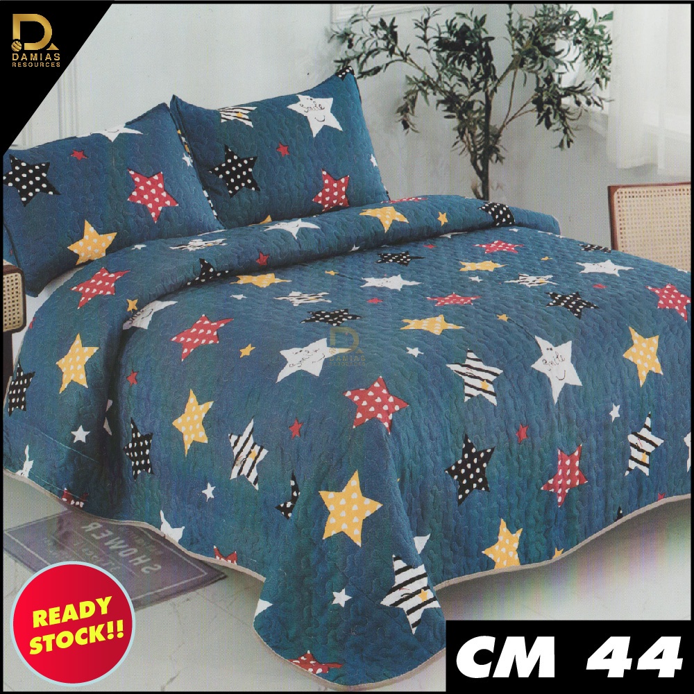 Cadar Patchwork Set 3IN1 Bed Sheet Queen Size Cotton Bedsheet Set Bedding Ausetic Style New ...