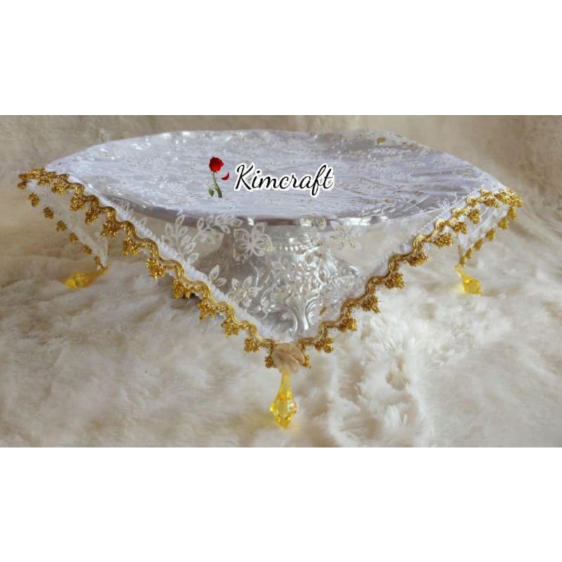 Alas Dulang Kain Hantaran Cream/Gold | Shopee Malaysia