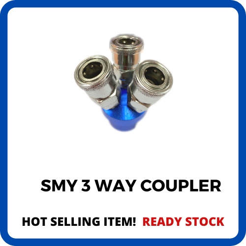 3 Way SMY Air Hose Pneumatic Air Quick Connecting Coupler Pneumatic Air ...