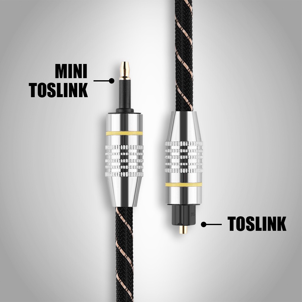 Toslink to Mini Plug 3.5mm Optical Fiber Digital Audio Cable | Shopee ...
