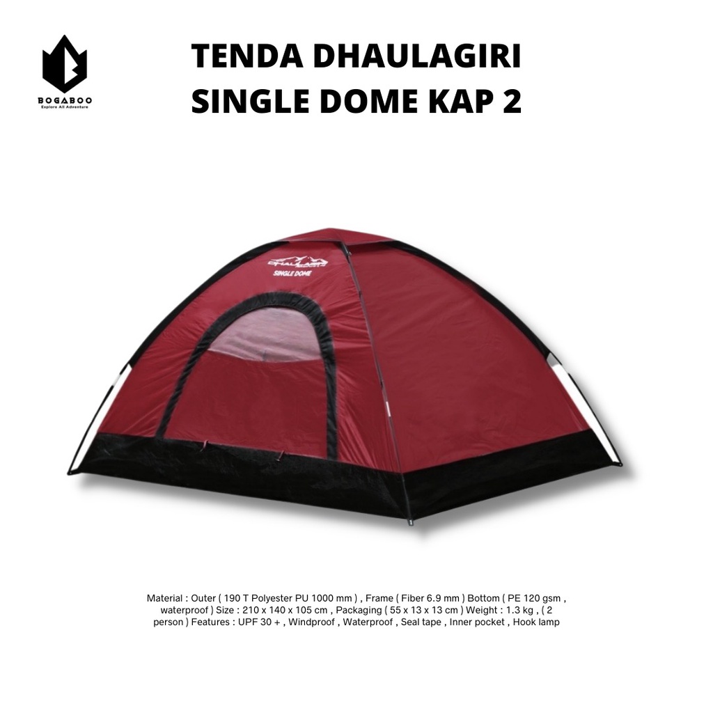 TENDA Single Dome Tent - Single Dome Tent 2-Person Capacity Single ...