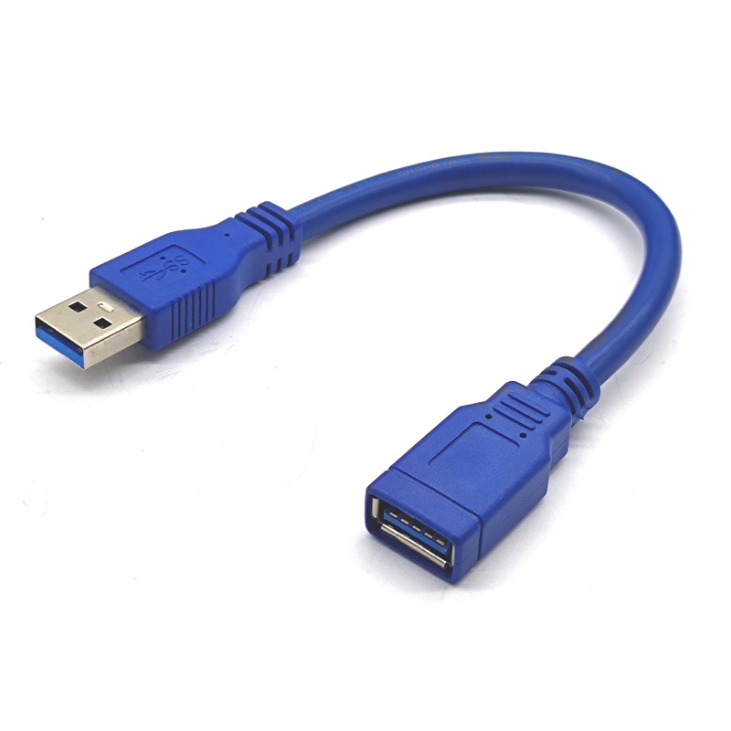 10CM Short USB 3.0 Extension Cable Type A Male to Female Blue | Shopee ...