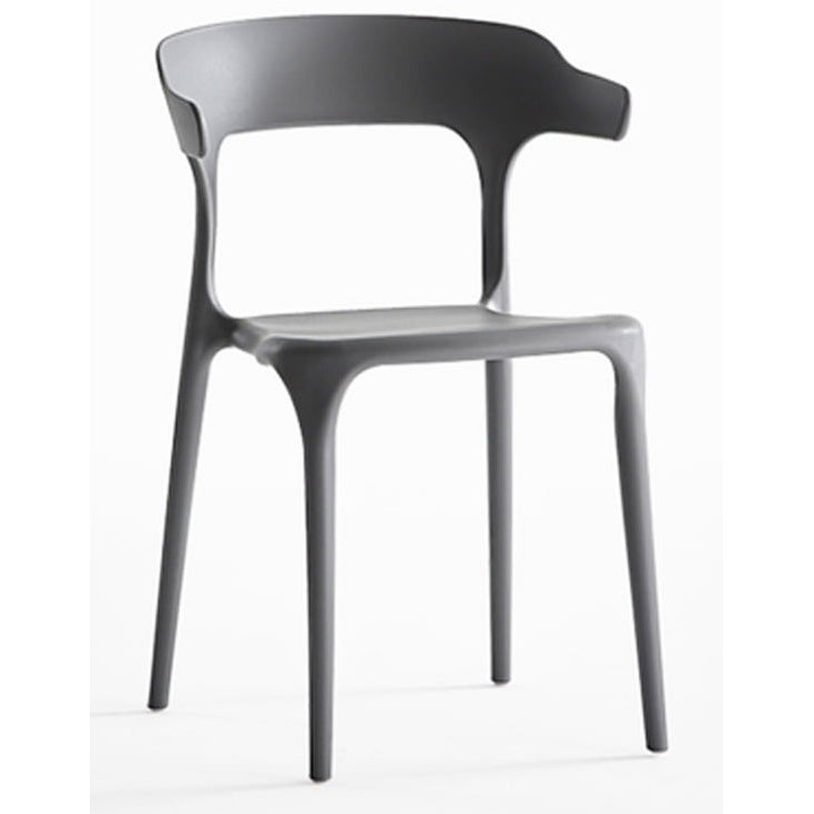 ROAM Furniture Bull PP Plastic Chair With Ergonomic Arm Rest BLUE ...
