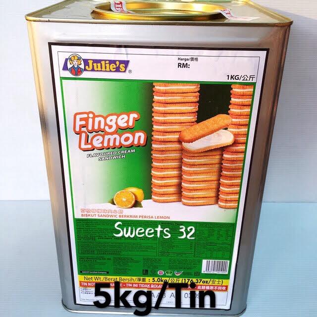 200G / 500g / 1kg Julie's Finger Lemon Sandwich Biscuit HALAL (LOCAL ...